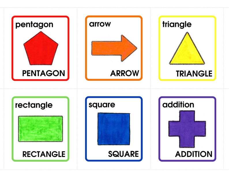 English Flash Cards: Abcs, Shapes, Numbers, & Colors Educational ...