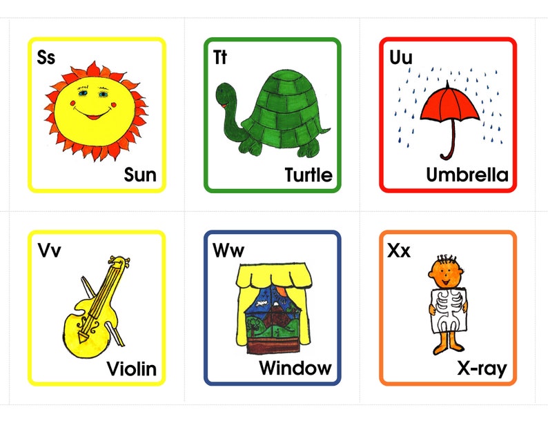 English Flash Cards: Abcs, Shapes, Numbers, & Colors Educational ...