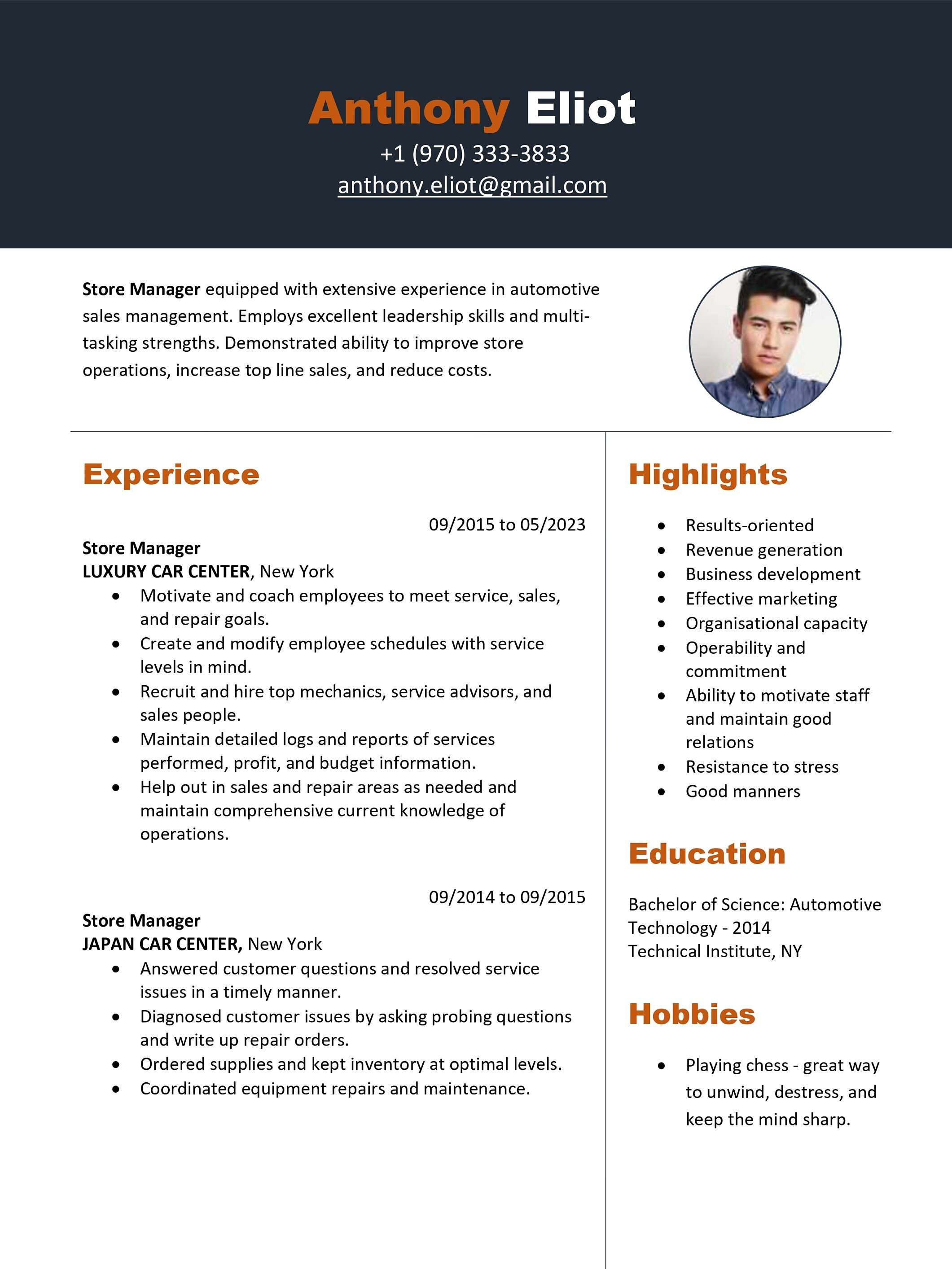 Best Professional Resume Template for Google Docs, Microsoft Word and ...