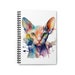 Notebook Spiral College Lined Sphynx Cat Painting Journal Thoughts ...