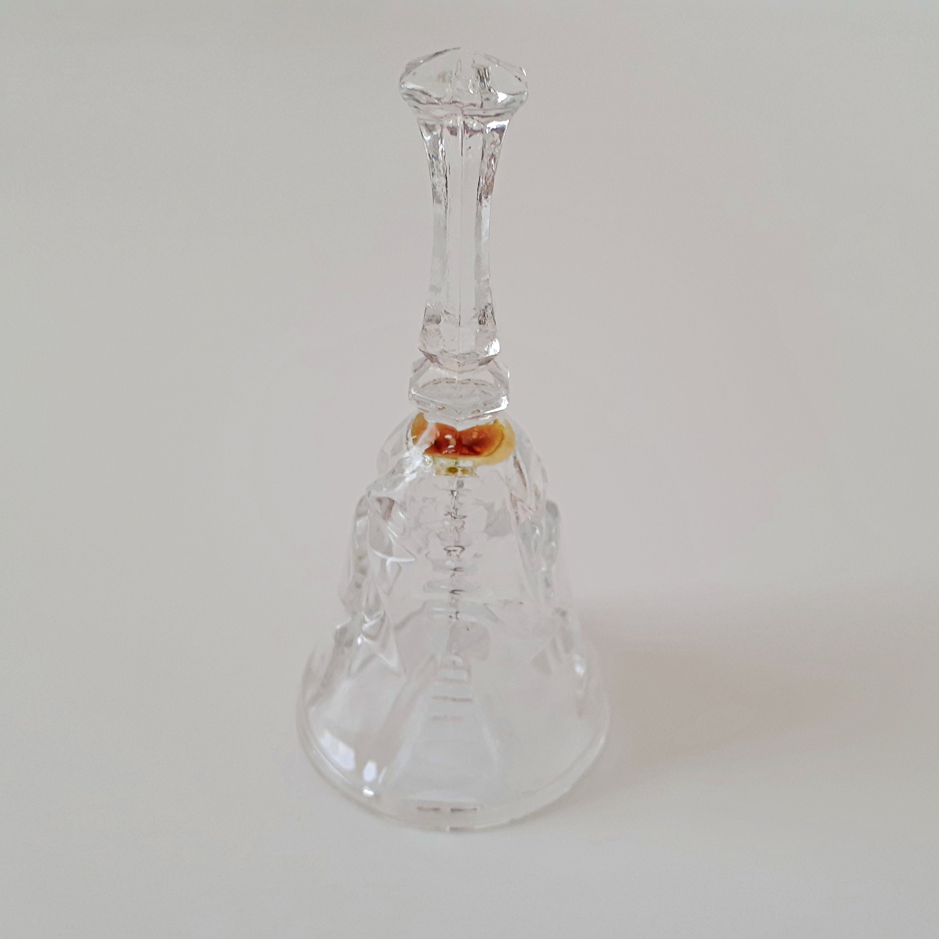 Vintage Mid Century Modern Crystal Bell 4 1/2 Inches Tall Pinwheel ...