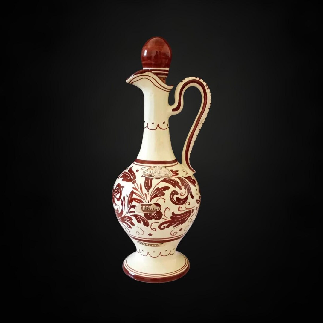 Vintage Art Deco Italian Liquor Pitcher: Floral MCM Barware - Etsy