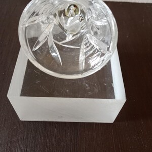 Crystal Glass Bell, Vintage Mid Century Modern 4 1/2 Inches Tall ...