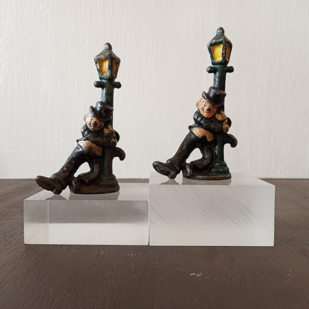 Vintage John Wright Cast Iron Figurine: Town Drunk Bottle Opener ...