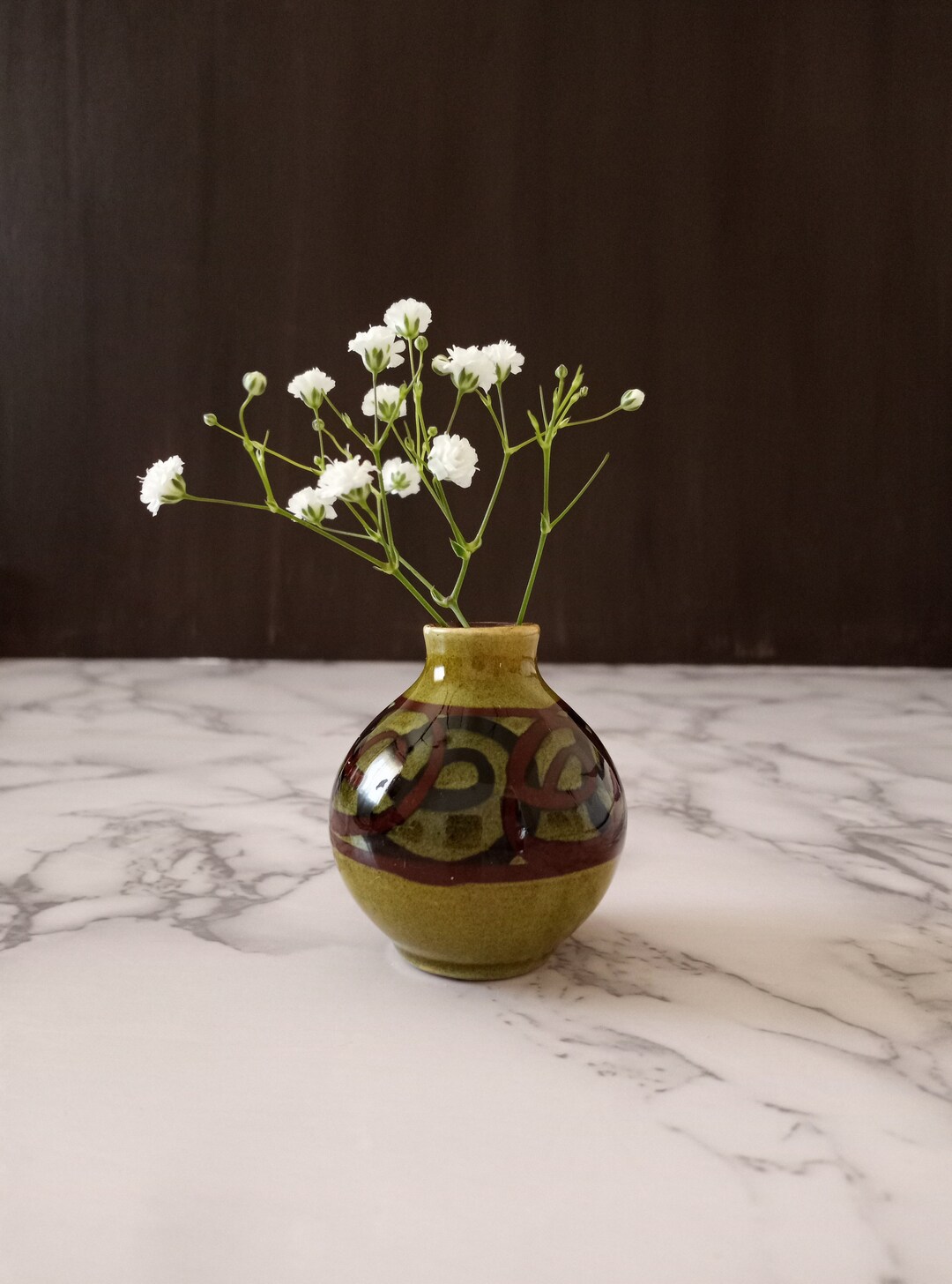 Small Pottery Vase, Vintage Mini Mid Century Modern Pottery Vase. Rare ...