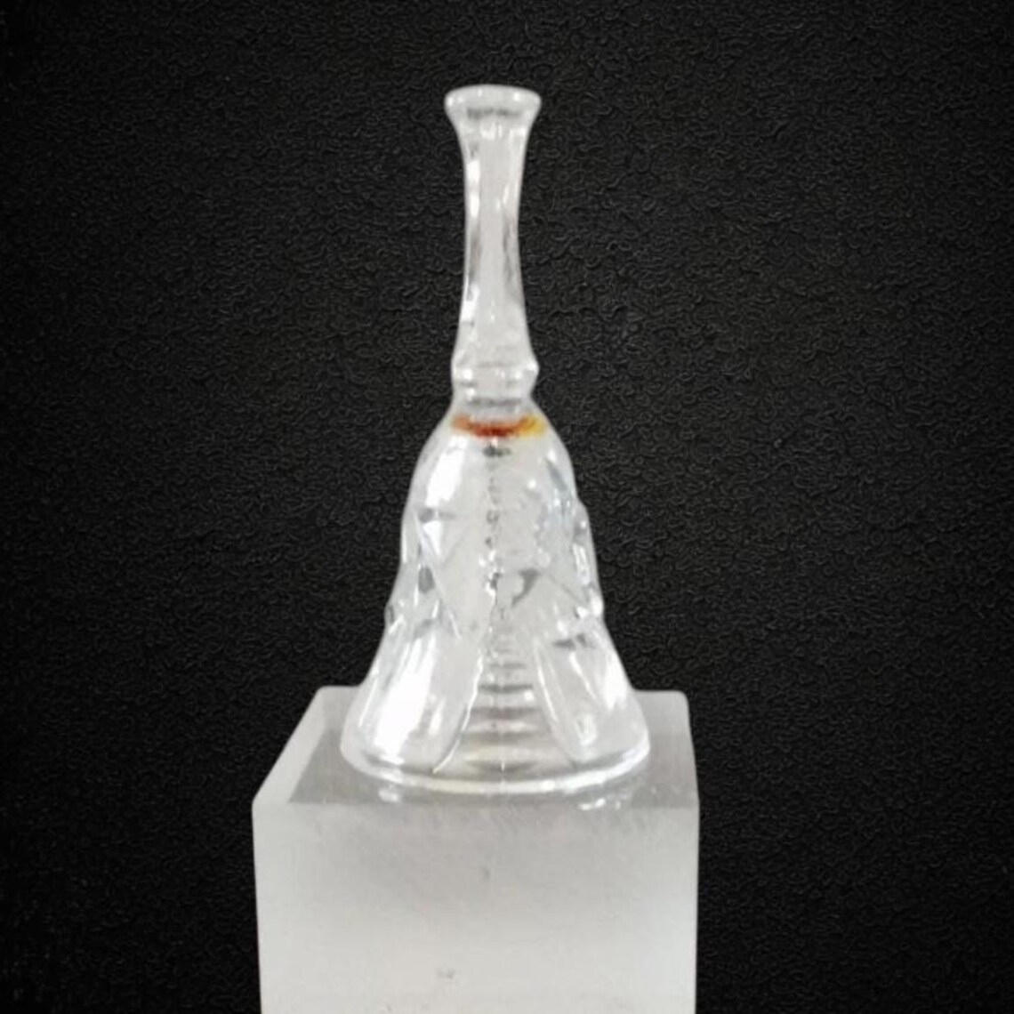Crystal Glass Bell, Vintage Mid Century Modern 4 1/2 Inches Tall ...