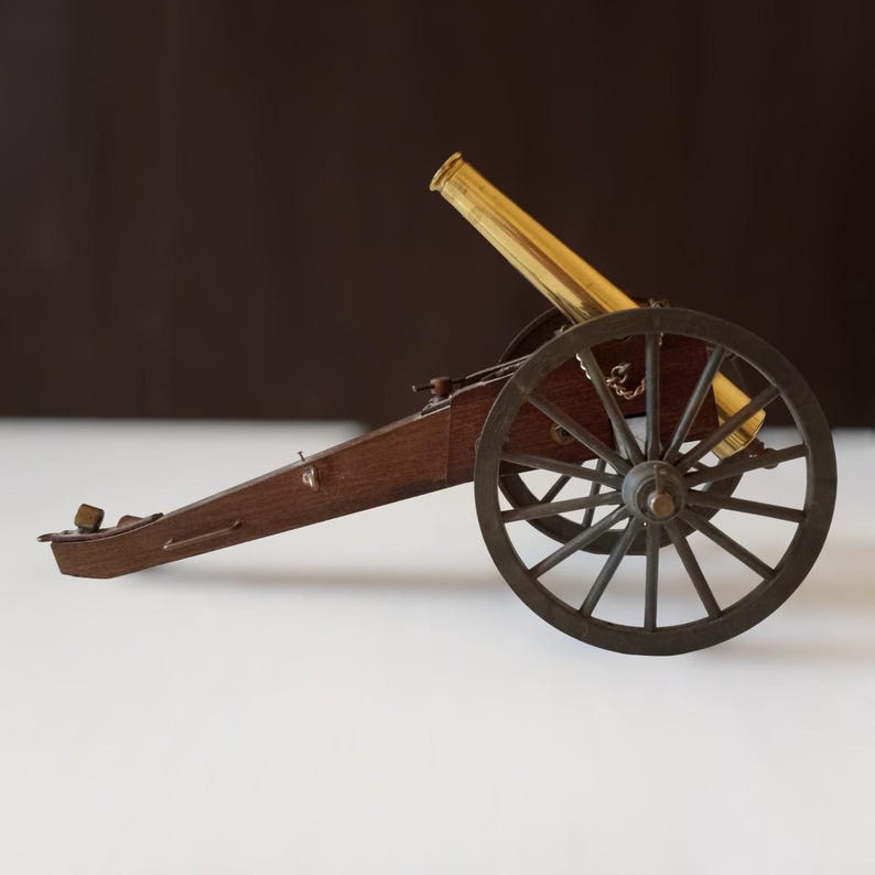 Pocher Torino Vintage Brass Cannon, Made in Italy, Collector's Item ...