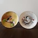 Norman Brumm Enamel Bird Plates, Vintage 6" With Wall Mounting Brackets ...