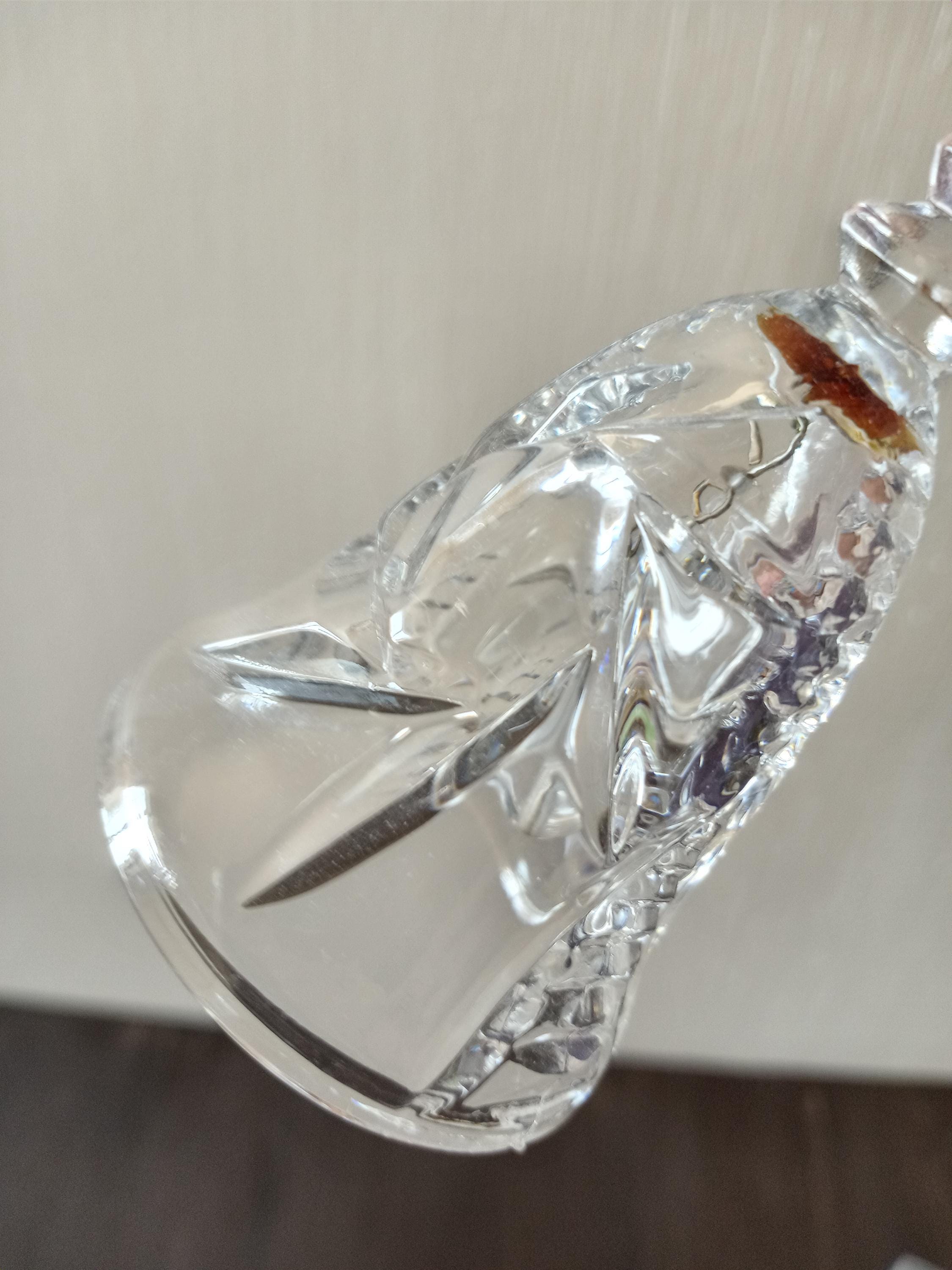 Crystal Glass Bell, Vintage Mid Century Modern 4 1/2 Inches Tall ...