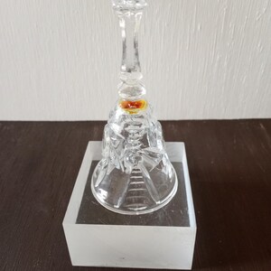 Crystal Glass Bell, Vintage Mid Century Modern 4 1/2 Inches Tall ...