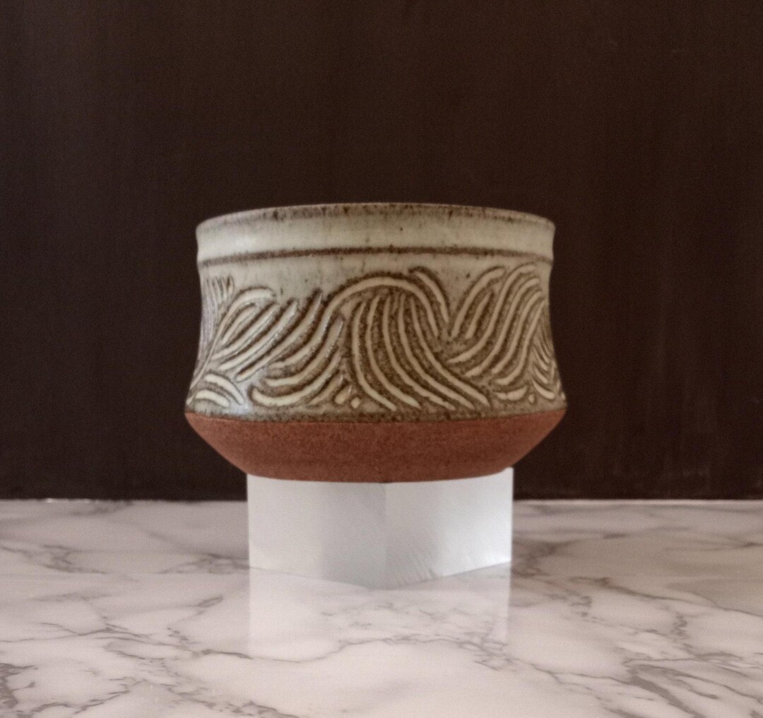 Nora Mid Century Pottery Bowl, Vintage Nora Pottery Bowl, Beautiful ...