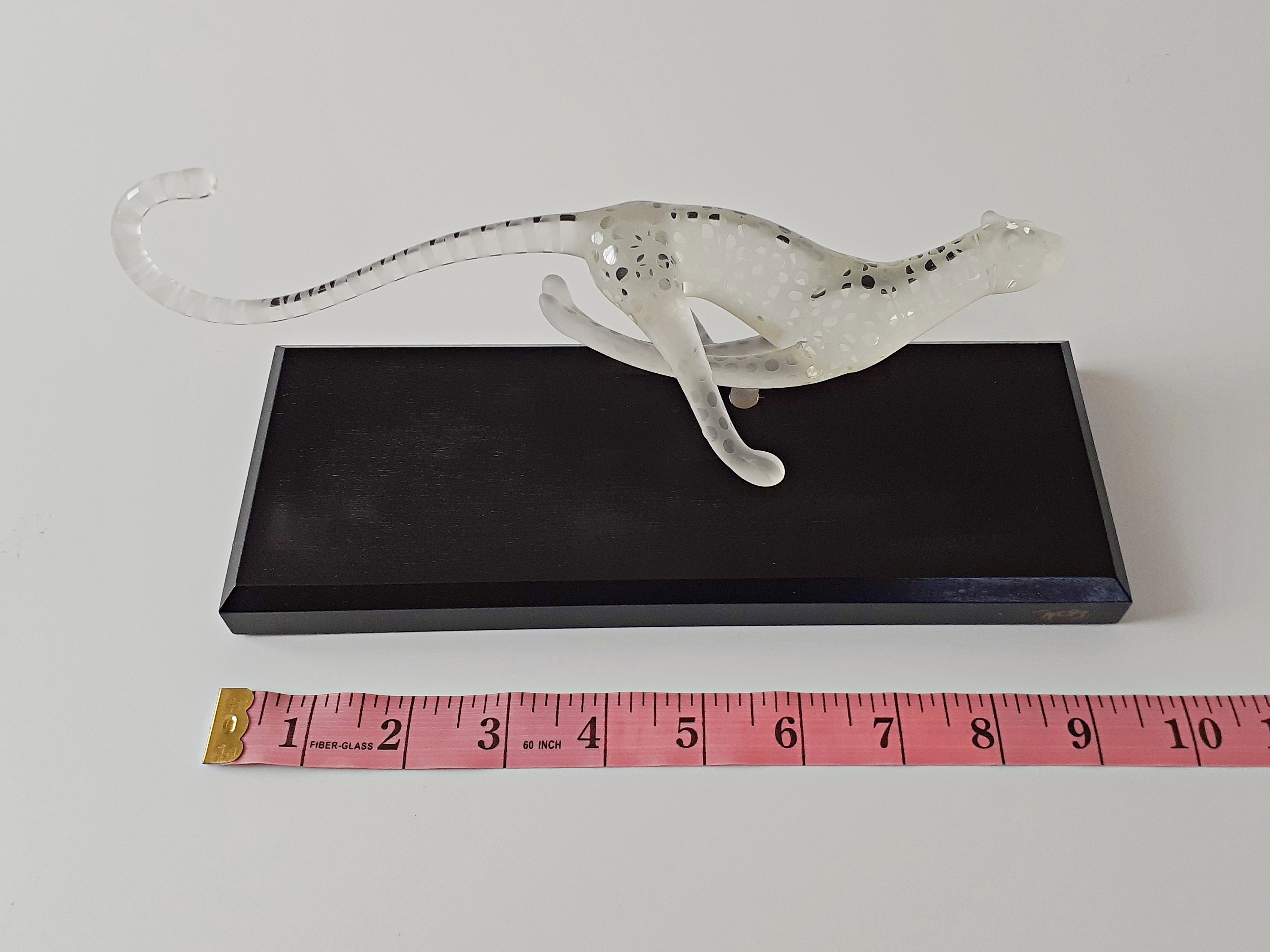 Milon Townsend Art Glass Cheetah Sculpture: Signed MCM. - Etsy
