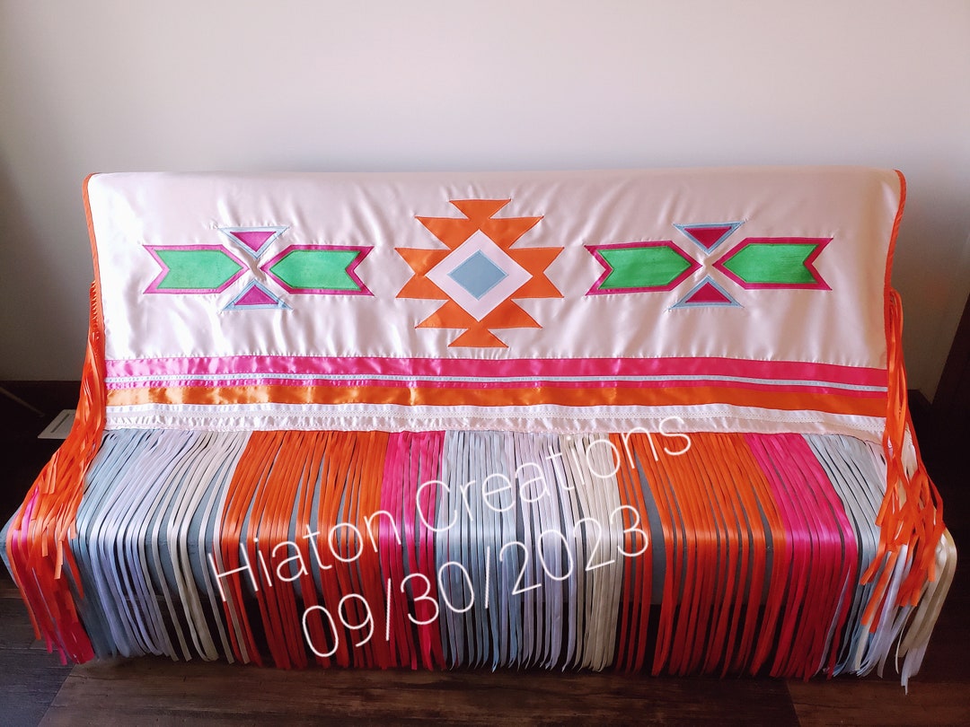 FANCY SHAWL Regalia Girls Size Pow Wow Pink Orange - Etsy