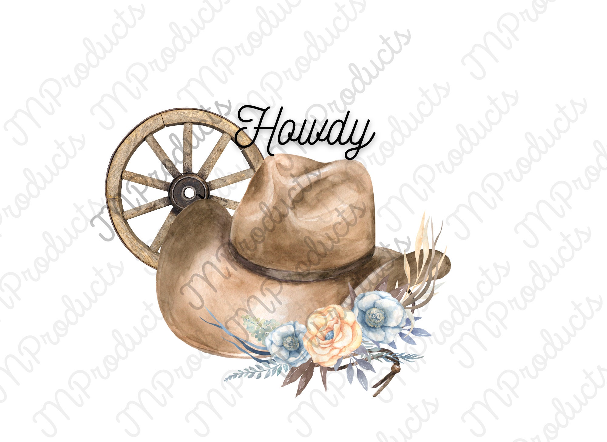 Howdy Hat PNG Transparent File - Etsy