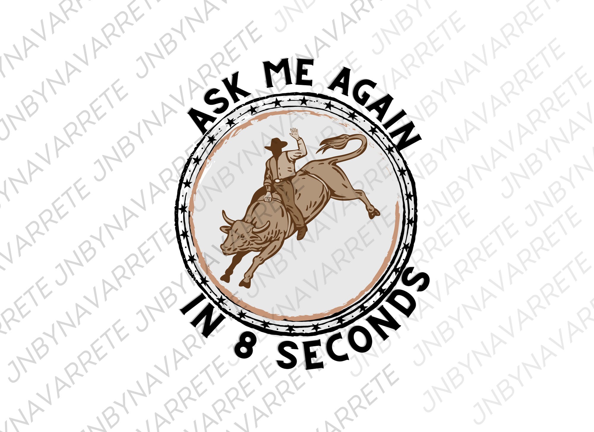 Bull Rider - PNG Transparent File - Etsy