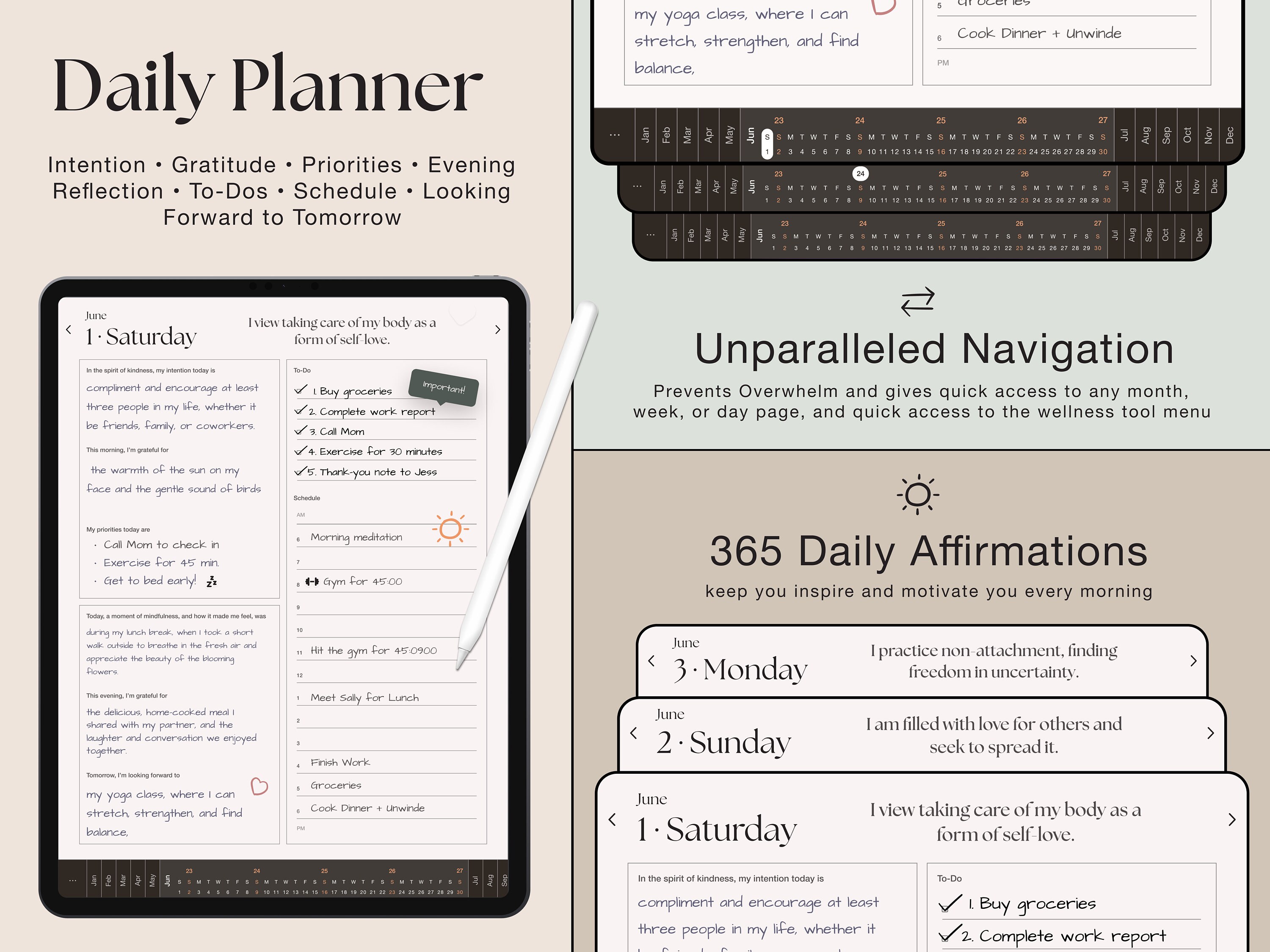 Wellness Digital Planner 2024 With Meditations, Templates, Activities ...