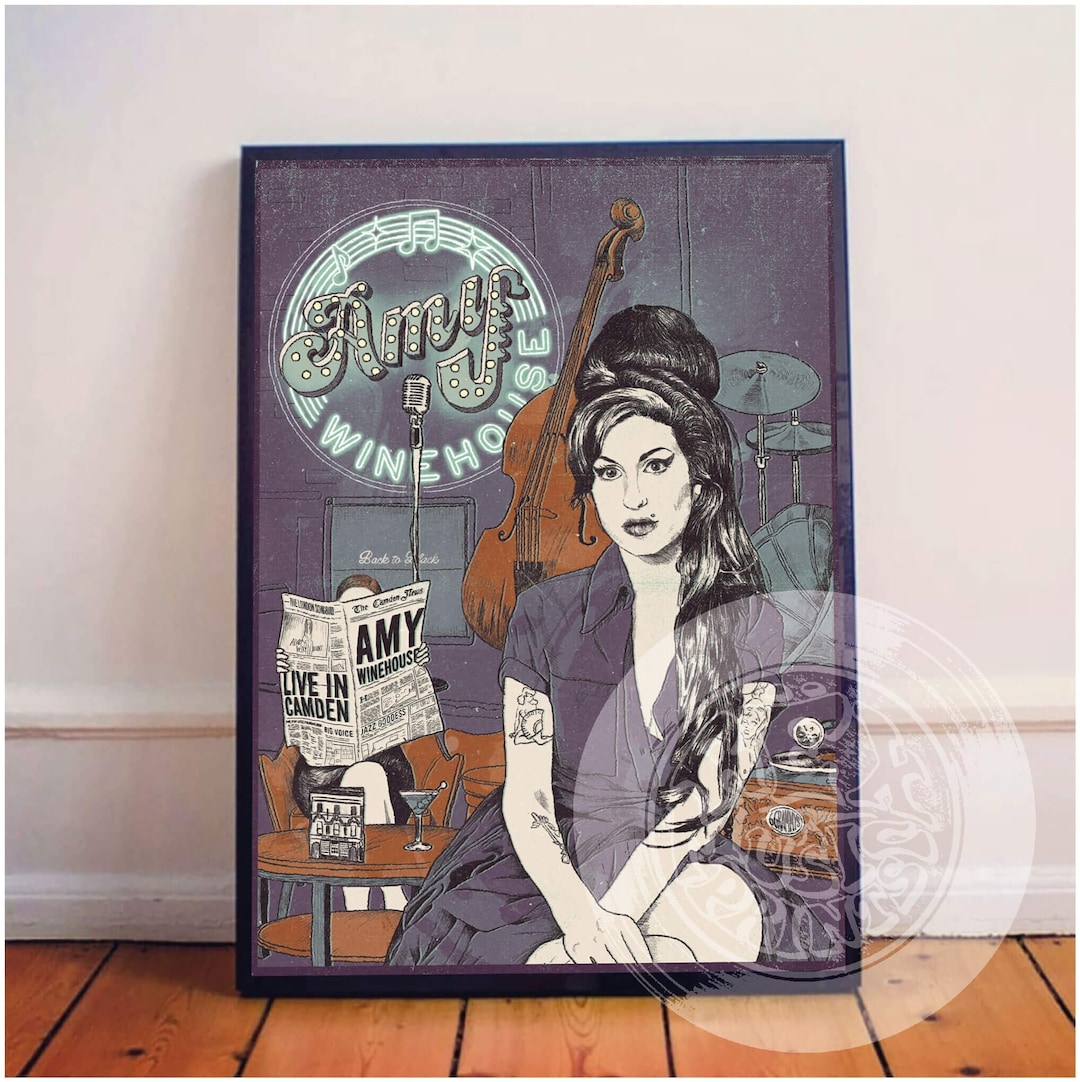 Amy Winehouse Live in Camden Music Print - Etsy