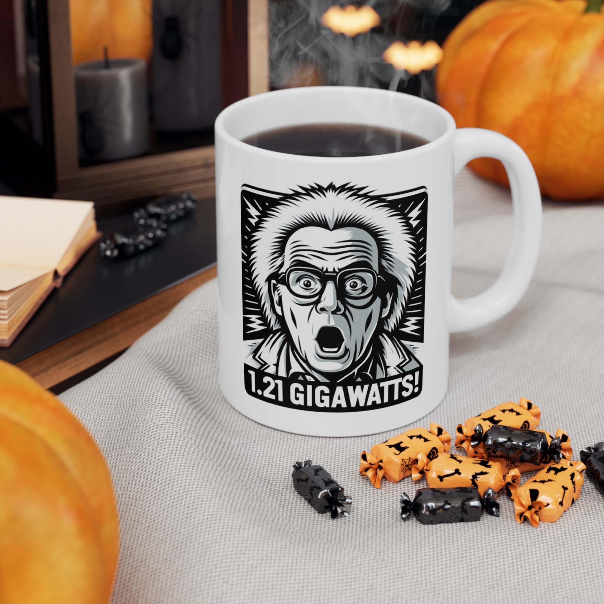 Back to the Future Mug: Doc Brown 1.21 Gigawatts 11oz Ceramic - Etsy