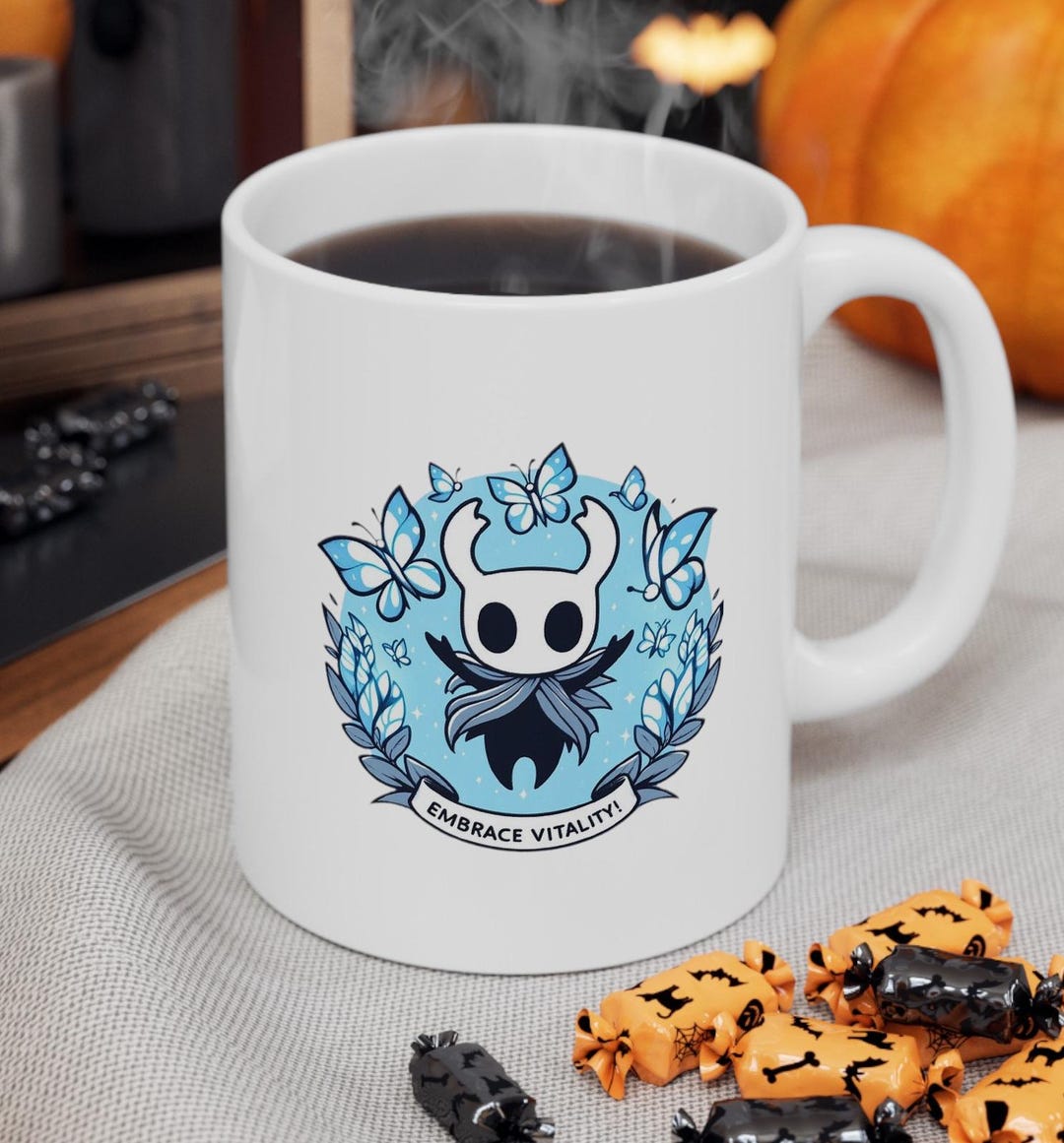 Hollow Knight Mug: Ethereal Gamer Gift, Lifeblood Butterflies - Etsy UK
