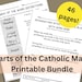 Parts of the Catholic Mass Printable Bundle|parts of the Catholic Mass ...