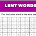 Catholic Lent Activity PDF| Lent Wordsearch | Lent for Kids | Lent ...