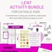 Lent Printable Activity Bundle | Christian & Catholic Lenten Activities ...