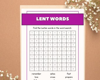 Catholic Lent Activity PDF | Lent Worksheet | Lent for Kids | Lent ...