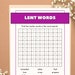 Catholic Lent Activity PDF| Lent Wordsearch | Lent for Kids | Lent ...