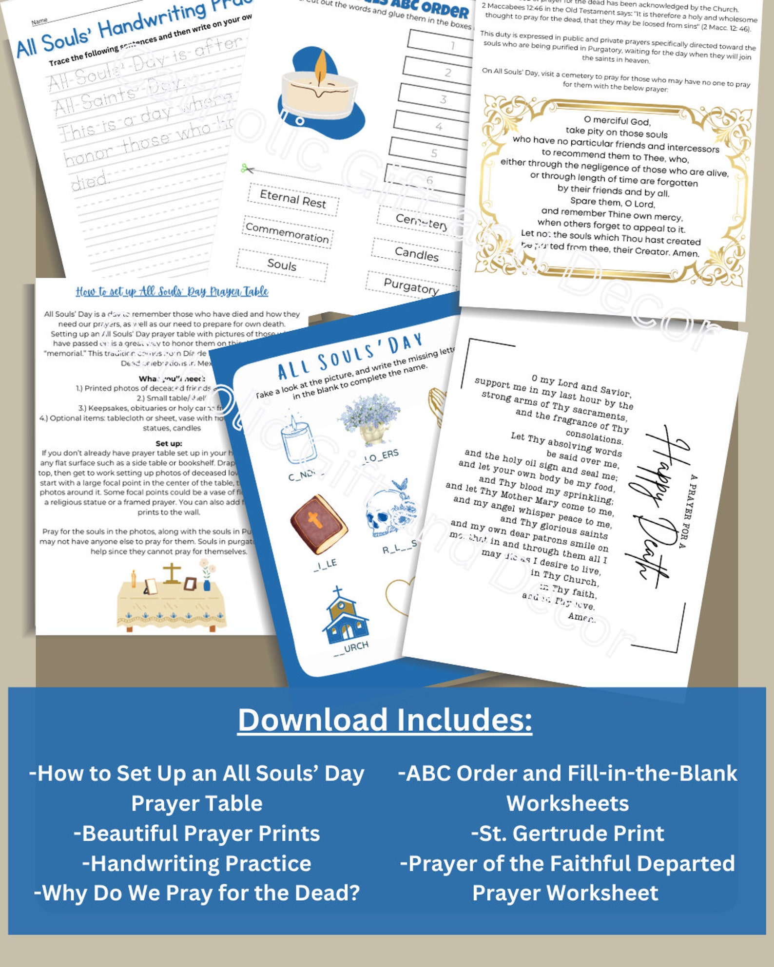 All Souls' Day Activities and Printables All Souls' Day Prayer Catholic ...