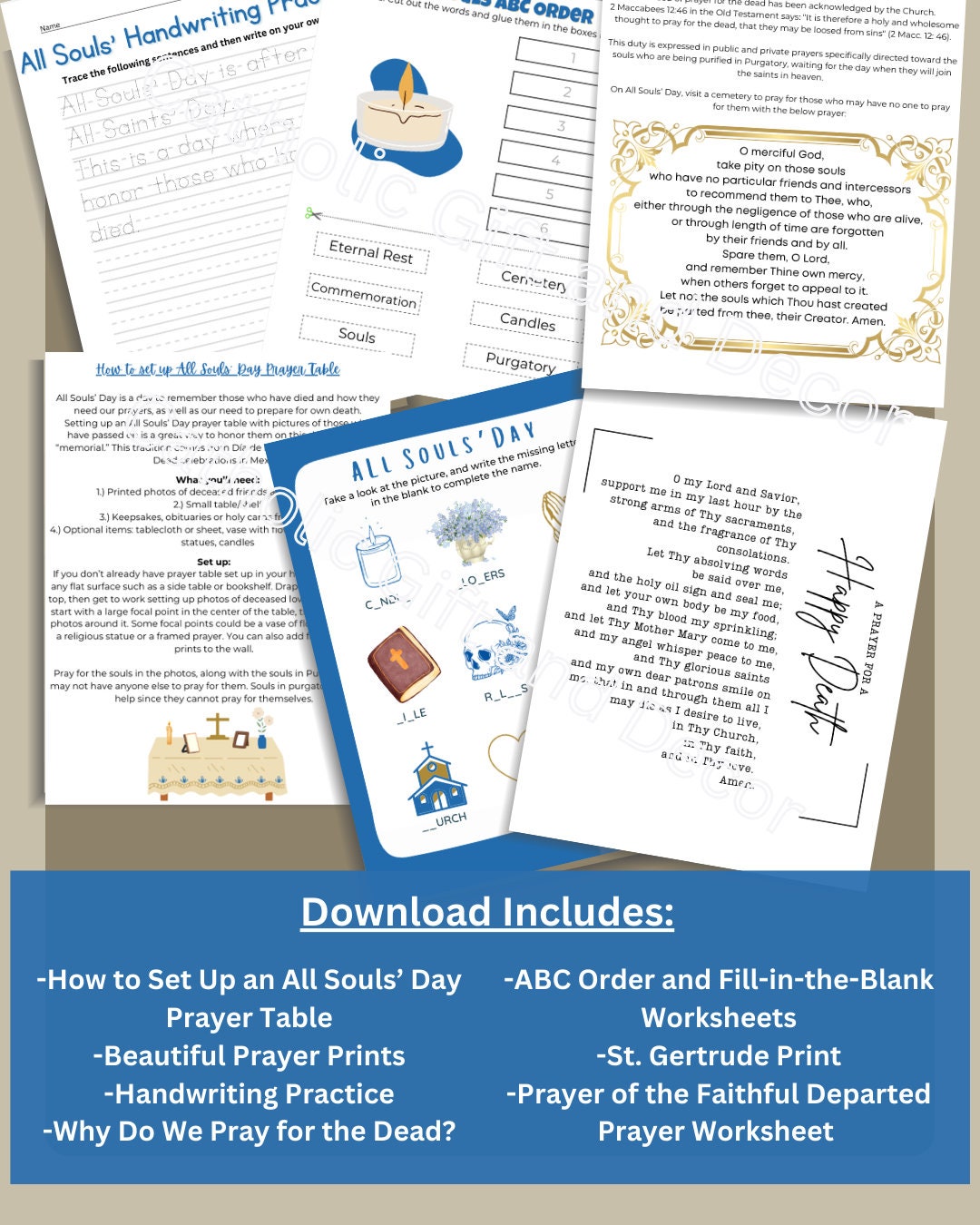 All Souls' Day Activities and Printables All Souls' Day Prayer Catholic ...