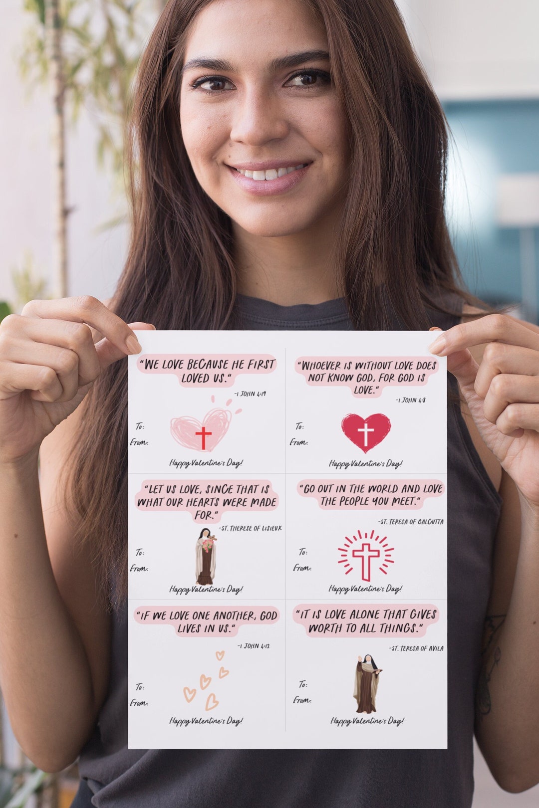 Printable Catholic Valentine Cards | St. Valentine | Religious ...