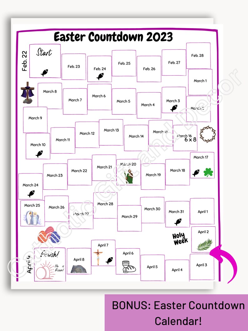 Lent Printable Activity Bundle Christian & Catholic Lenten Activities ...