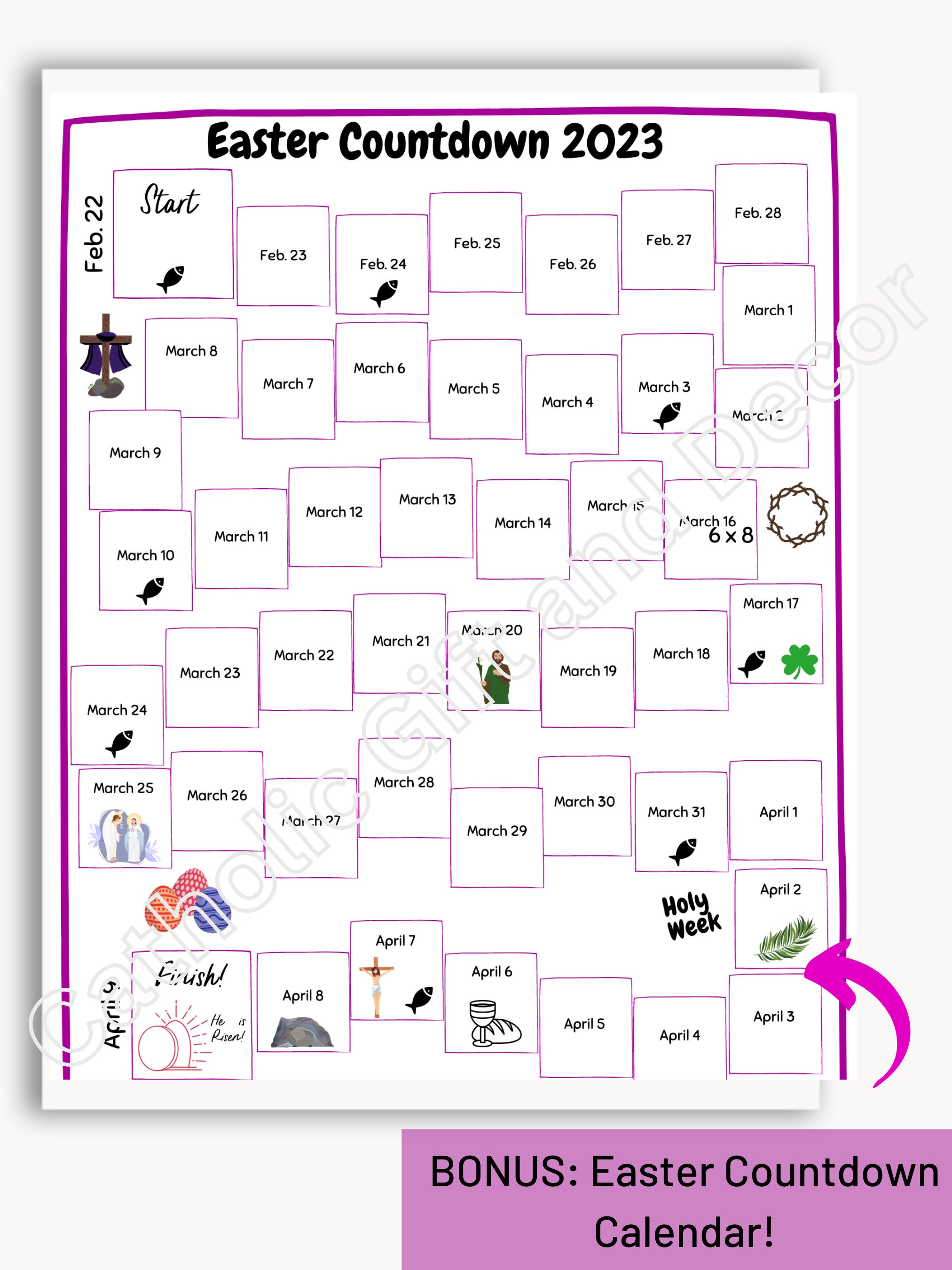 Lent Printable Activity Bundle Christian & Catholic Lenten - Etsy