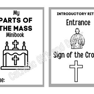 Parts of the Catholic Mass Printable Book | Parts of the Catholic Mass ...