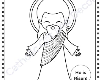 Catholic Rosary | Easter Coloring Page | Easter for Kids | Easter ...