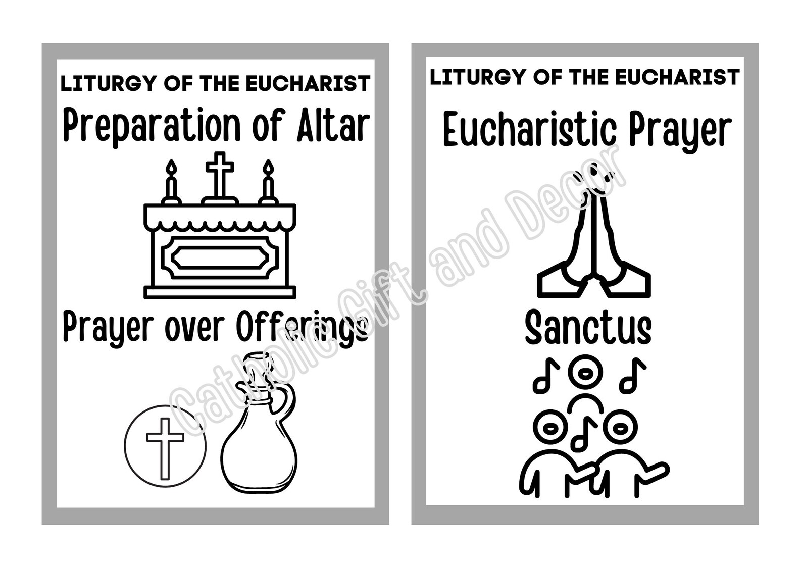 Parts of the Catholic Mass Printable Book | Parts of the Catholic Mass ...