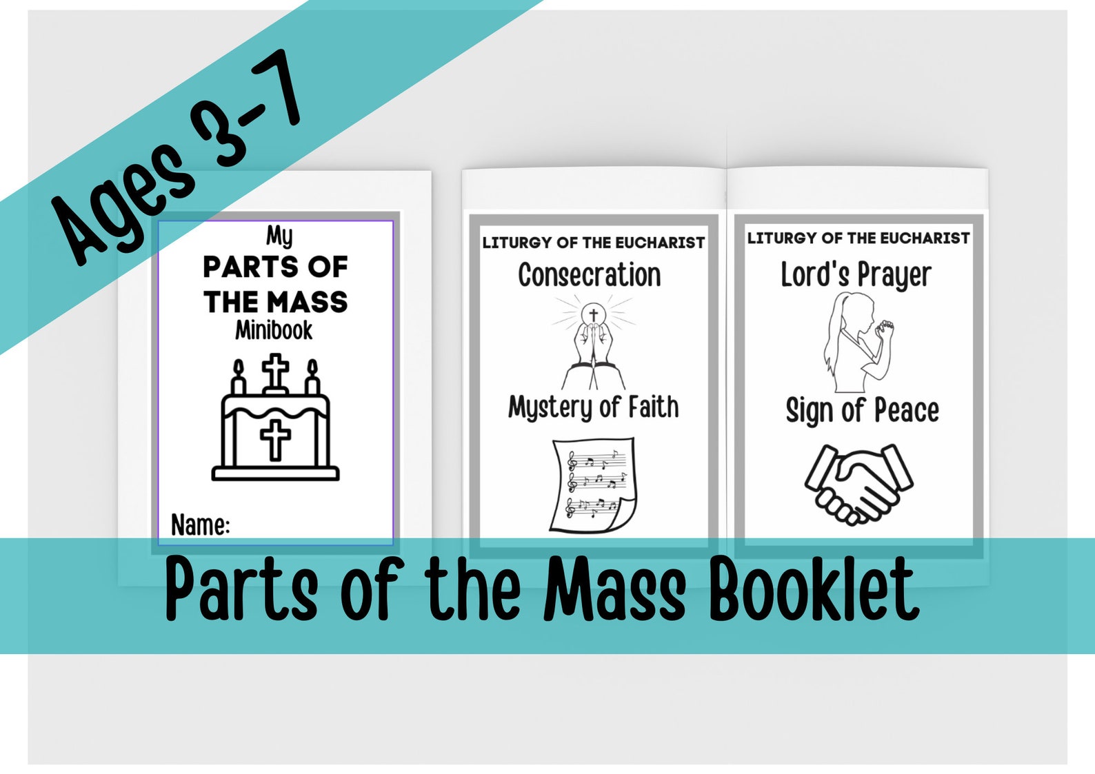 Parts of the Catholic Mass Printable Book | Parts of the Catholic Mass ...