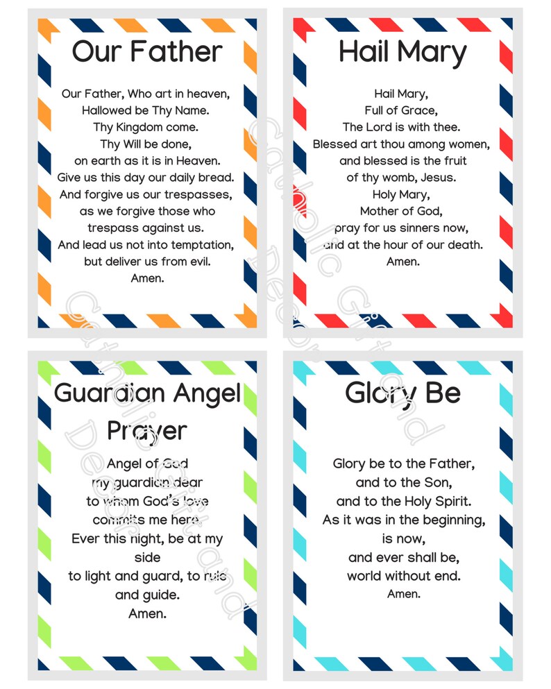 Catholic Prayer Cards|catholic Holy Cards|catholic Prayer Cards Digital ...