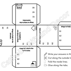 Catholic Lent PDF | Lent Activity Cube | Lent for Kids | Lent Printable ...