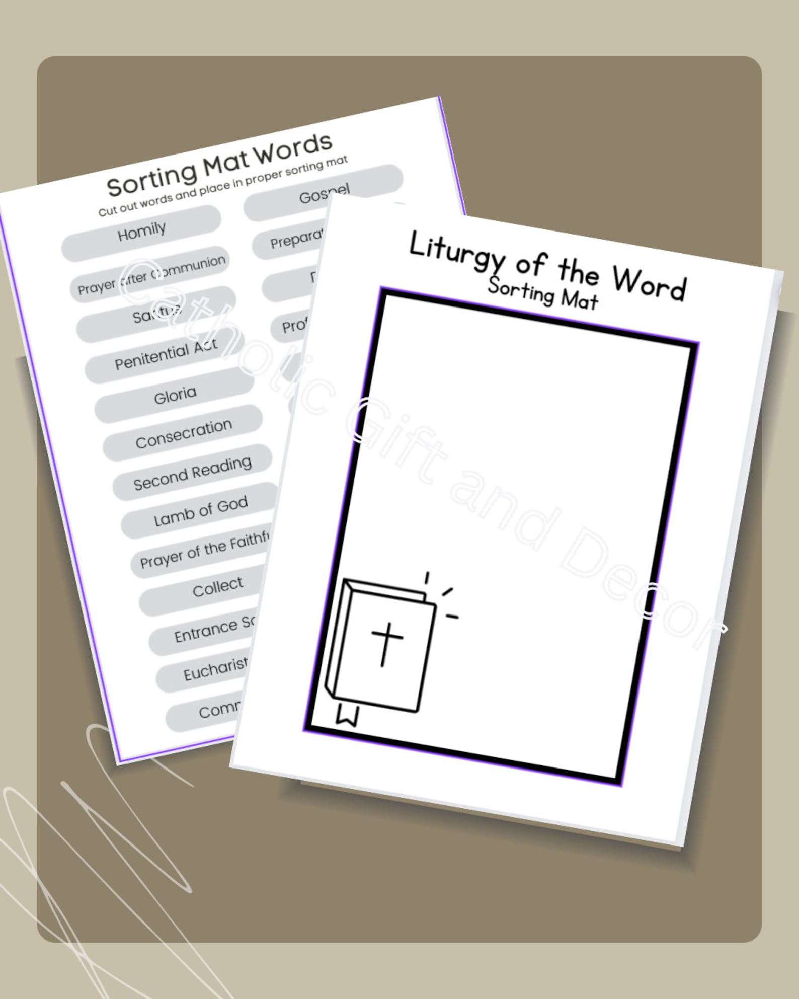 Parts of the Catholic Mass Printable Bundle|parts of the Catholic Mass ...