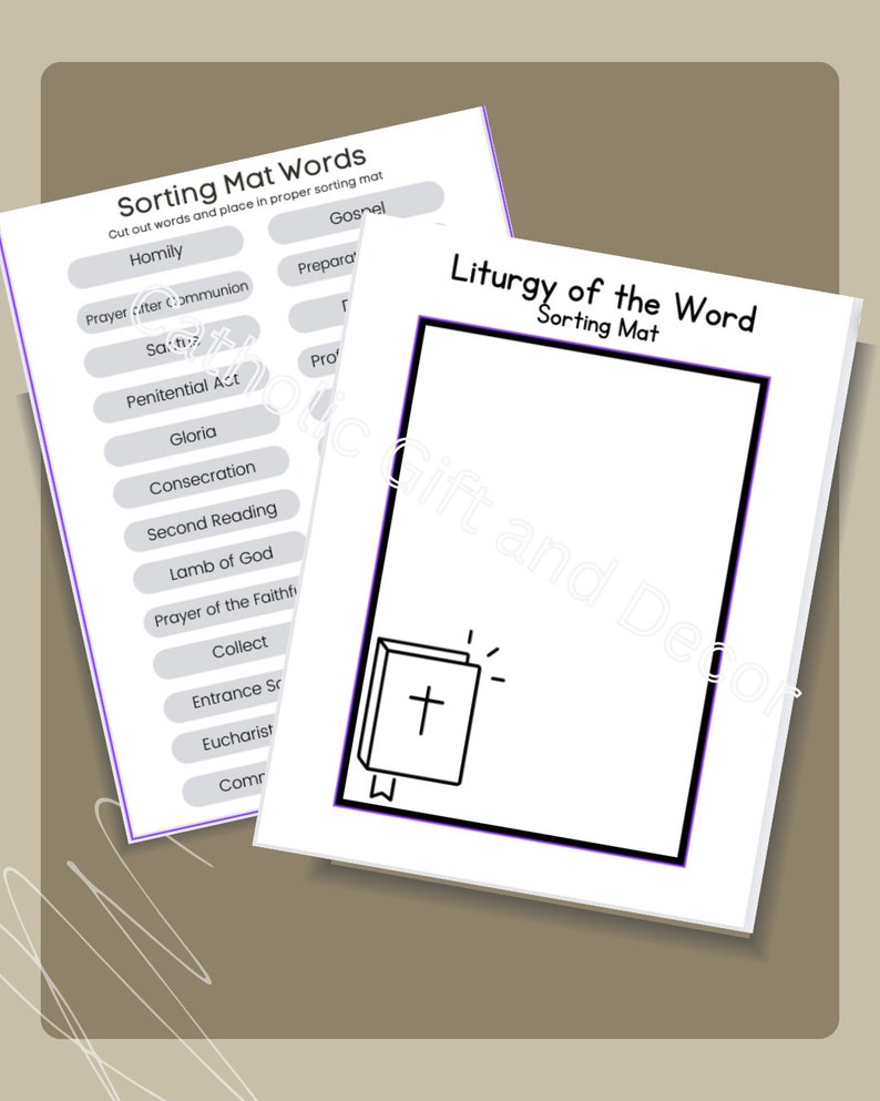 Parts of the Catholic Mass Printable Bundle|parts of the Catholic Mass ...