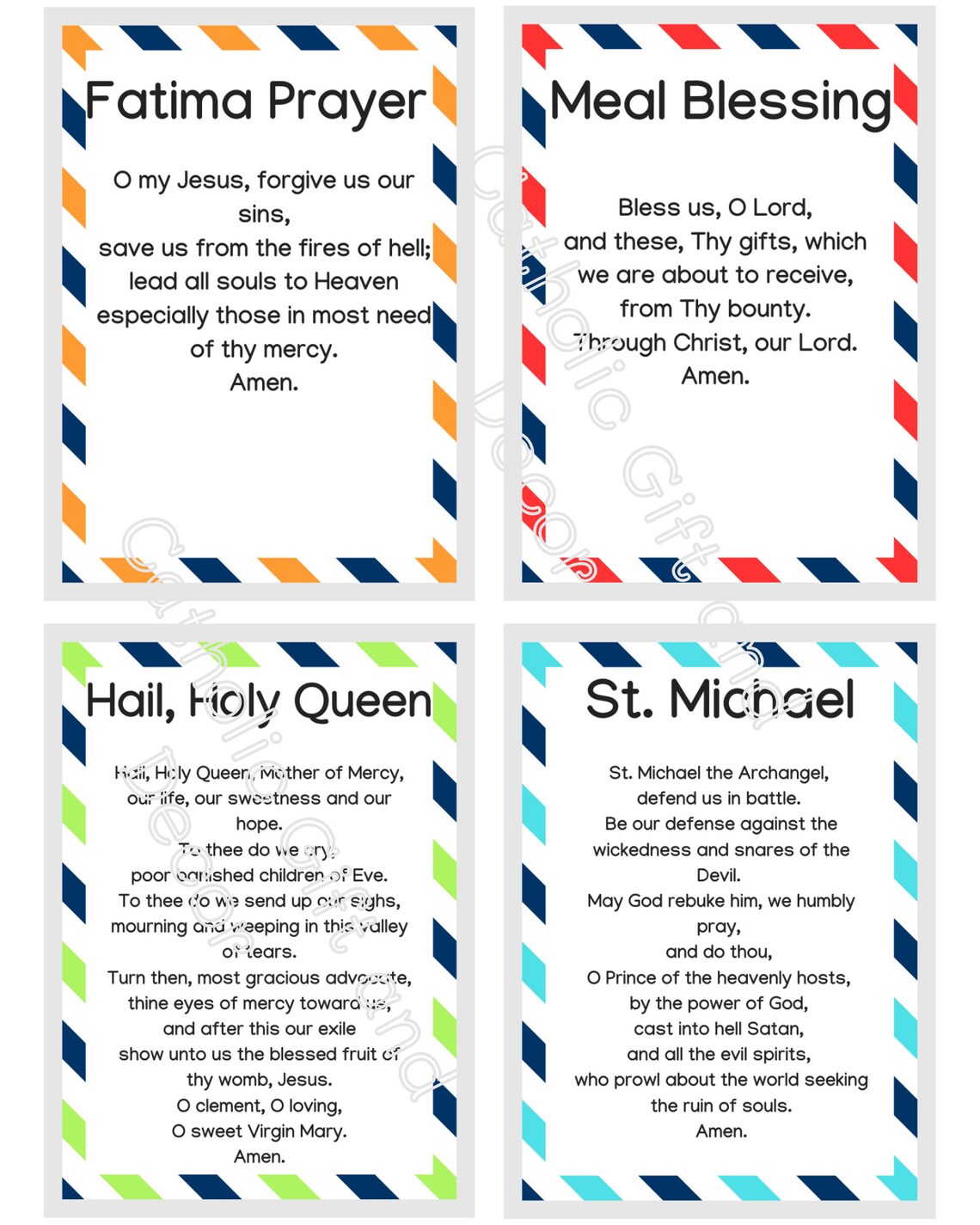 Catholic Prayer Cards|catholic Holy Cards|catholic Prayer Cards Digital ...