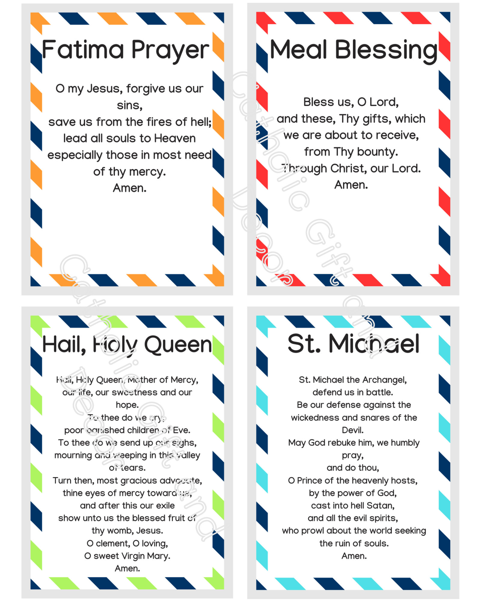 Catholic Prayer Cards|catholic Holy Cards|catholic Prayer Cards Digital ...
