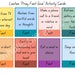 Catholic Lent Activity Cards PDF | Pray Fast Give | Lent Activities for ...