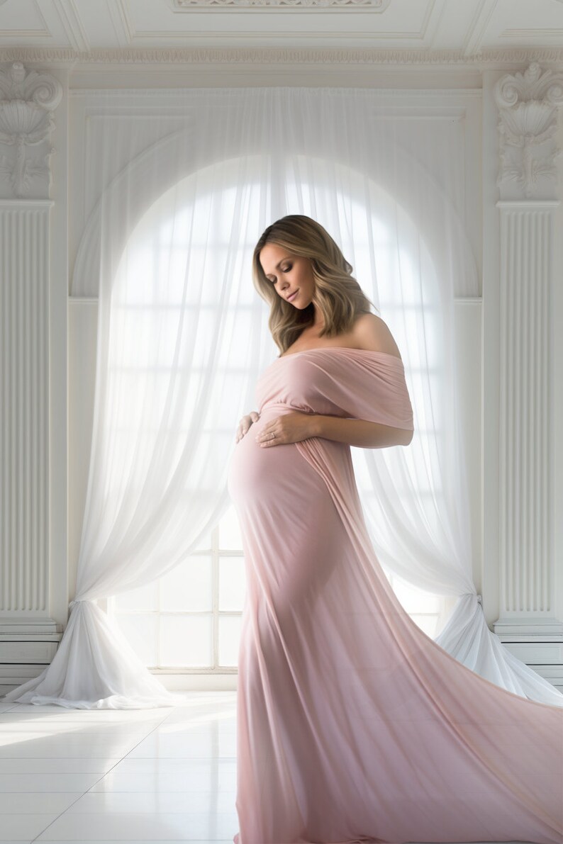 6 Backdrops Bundle, White Room Bundle Backdrops Digital, Pregnant ...