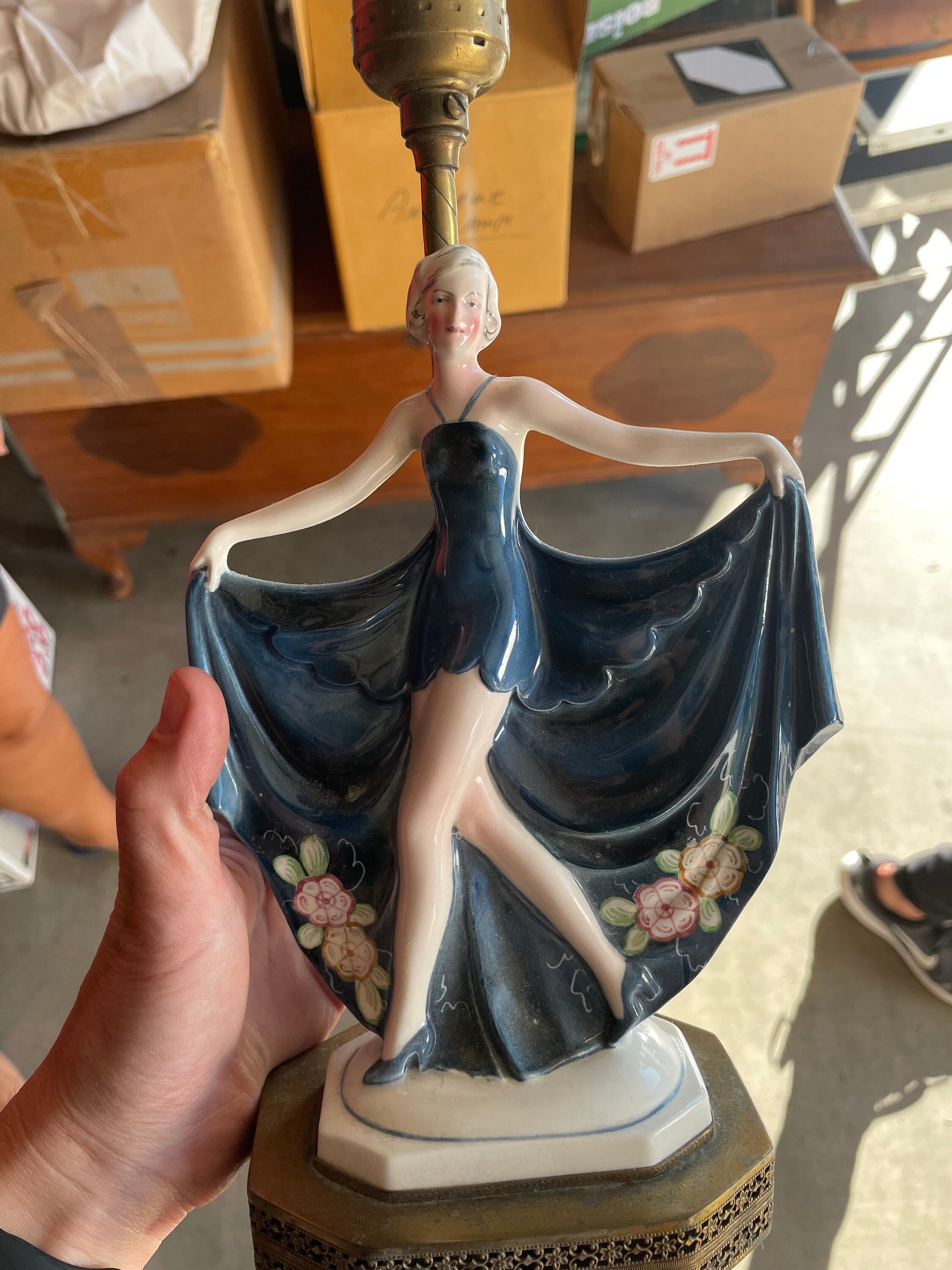 Vtg Katzhutte German Art Deco Dancing Lady Porcelain Lamps - Etsy