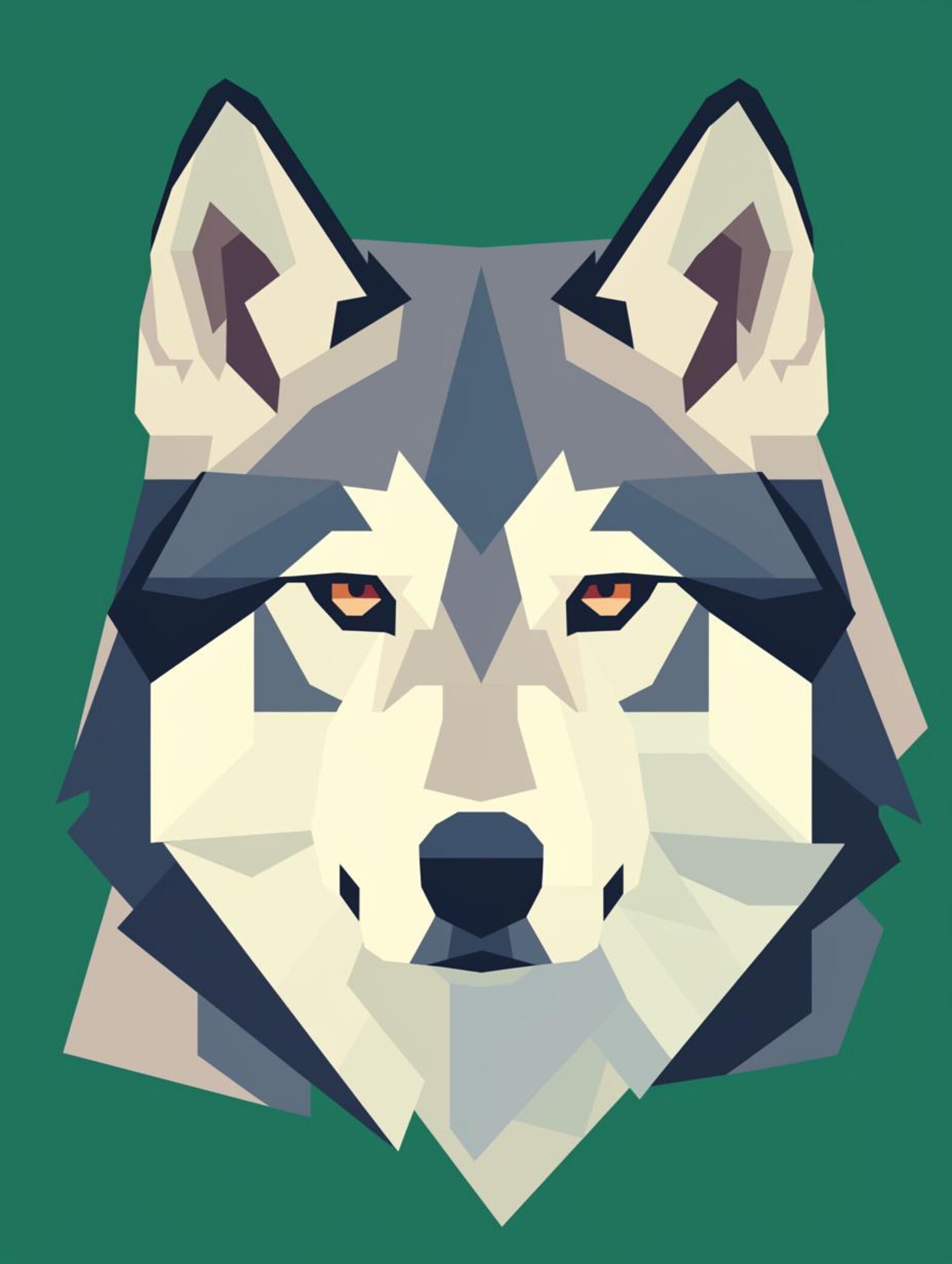 Siberian Husky Quilt-inspired Portraits | 20 Low Poly FPP Reference ...