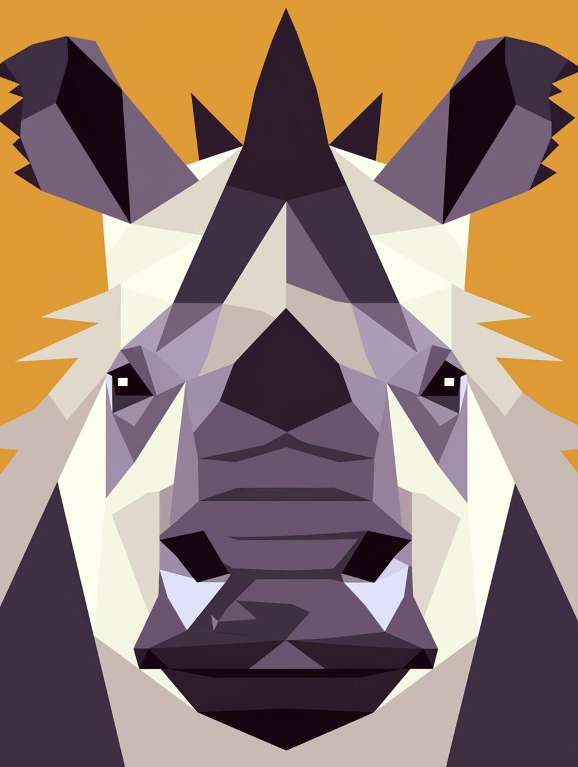 77 Quilted Portraits of African Wildlife Animals | Geometric Paper ...