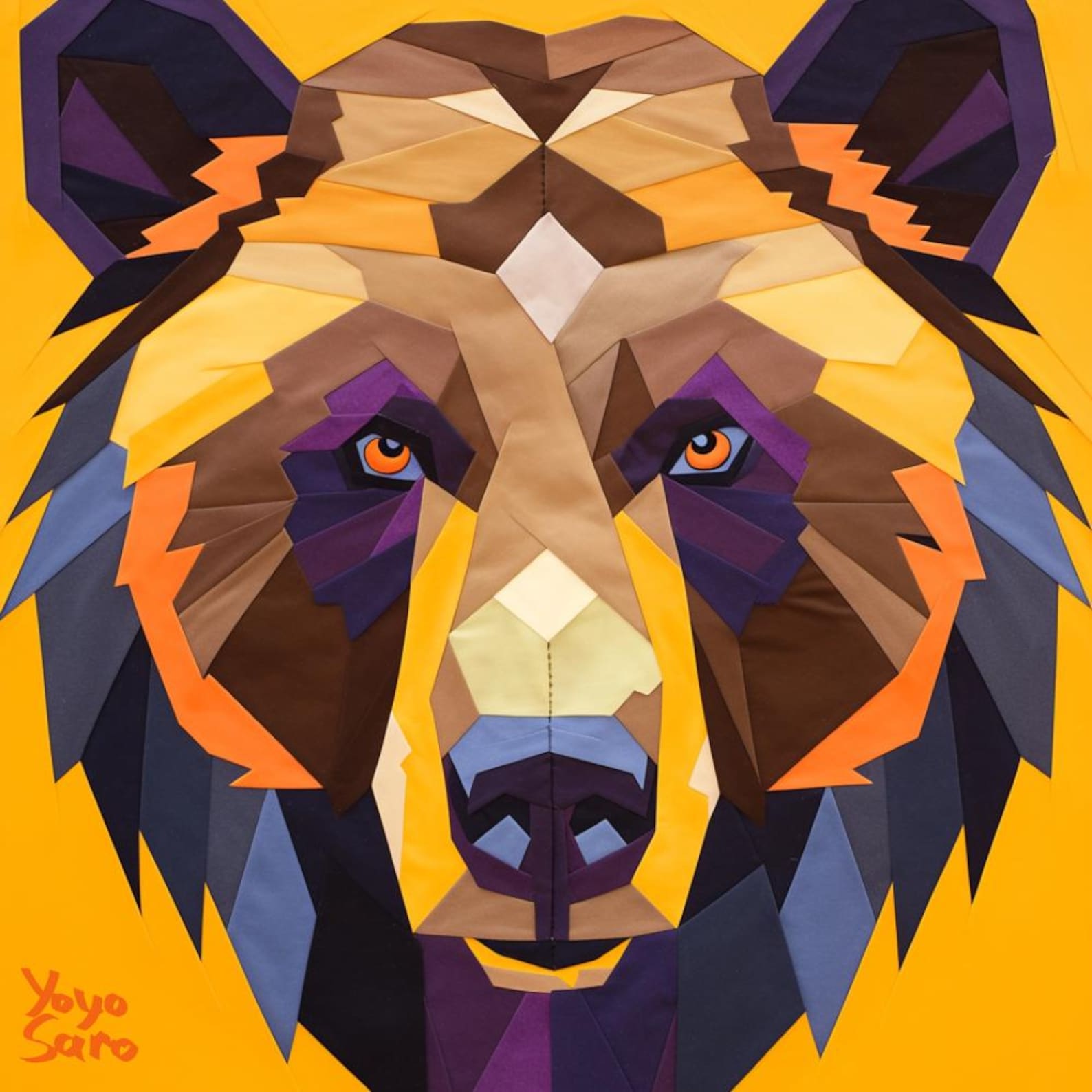 Set of 50 BEAR QUILT DESIGNS || Bear Patchwork Quilt Pattern Inspired ...