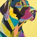 Colorful Labrador Retriever Quilt Art – Patchwork Dog Portrait ...